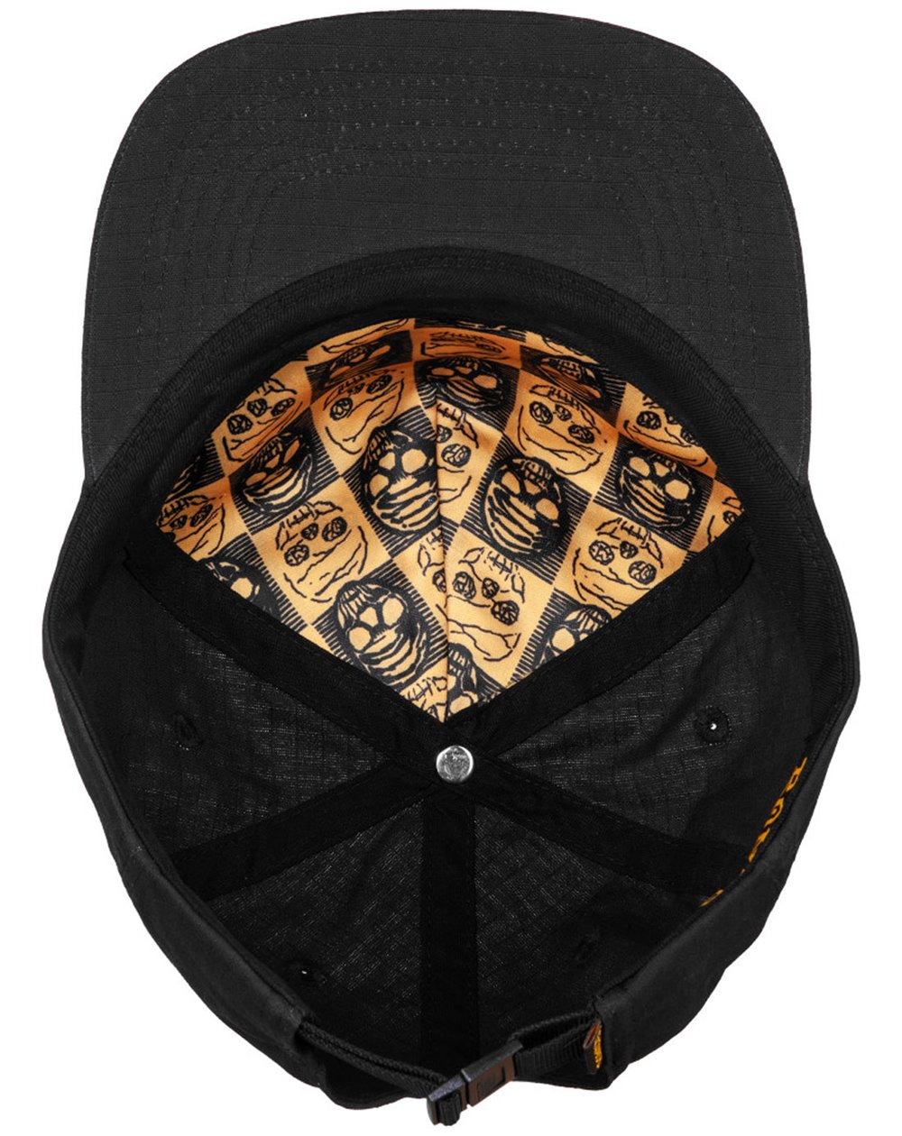 Black & Gold Bones Wheels Cap | Xtreme