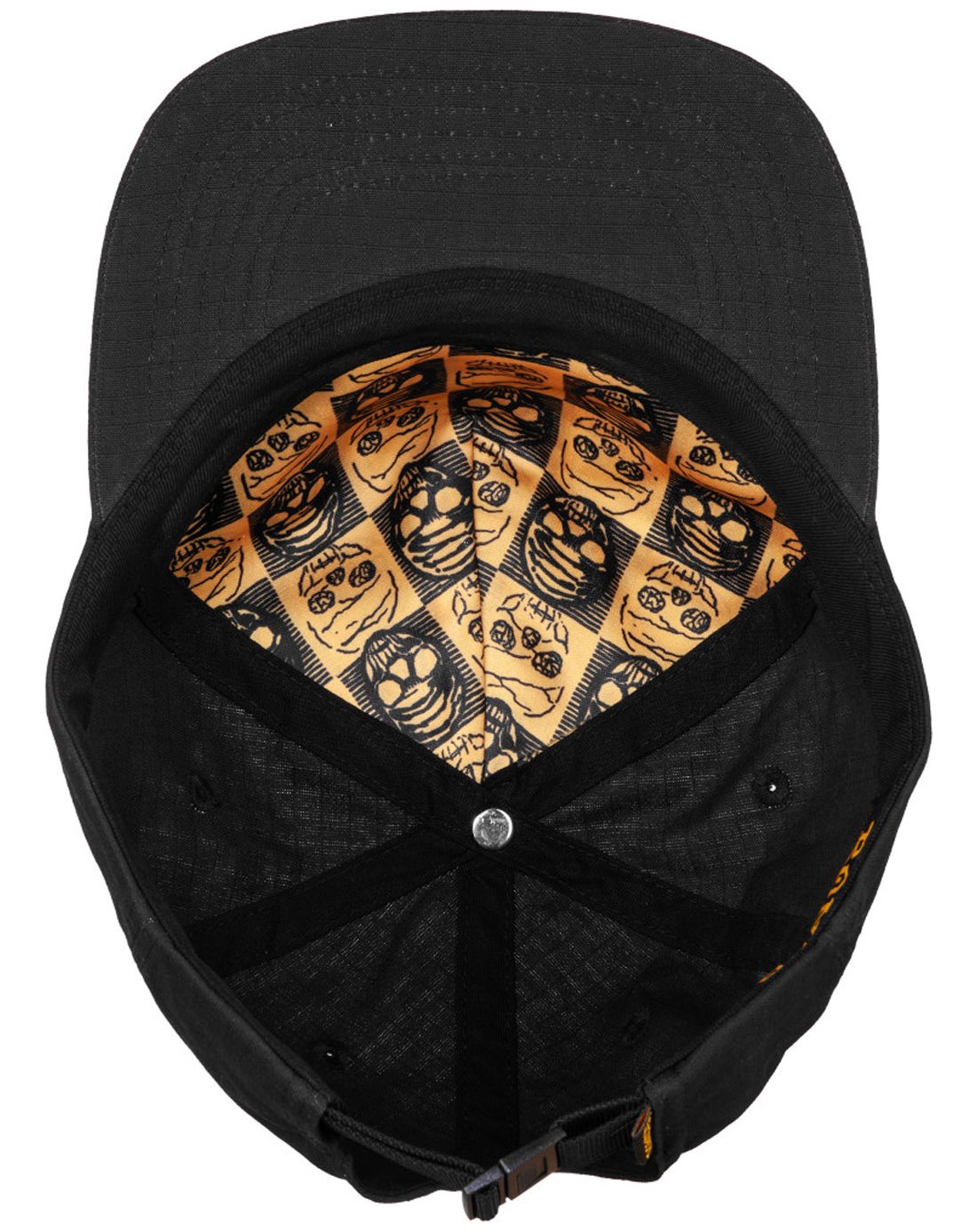 Black & Gold Bones Wheels Cap | Xtreme