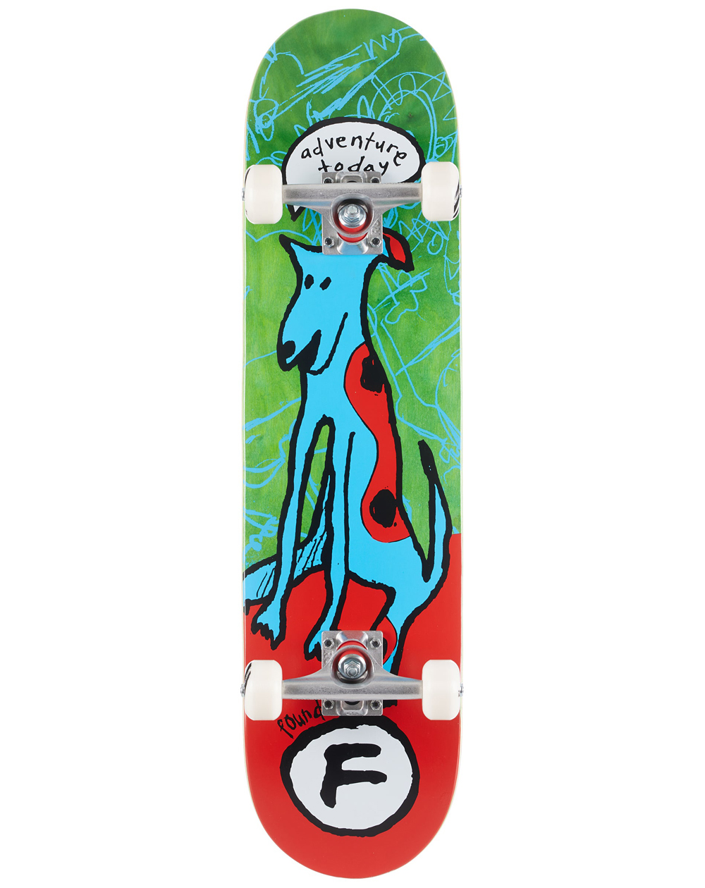 Skateboard Débutants Foundation Adventure 7.75" (Green)
