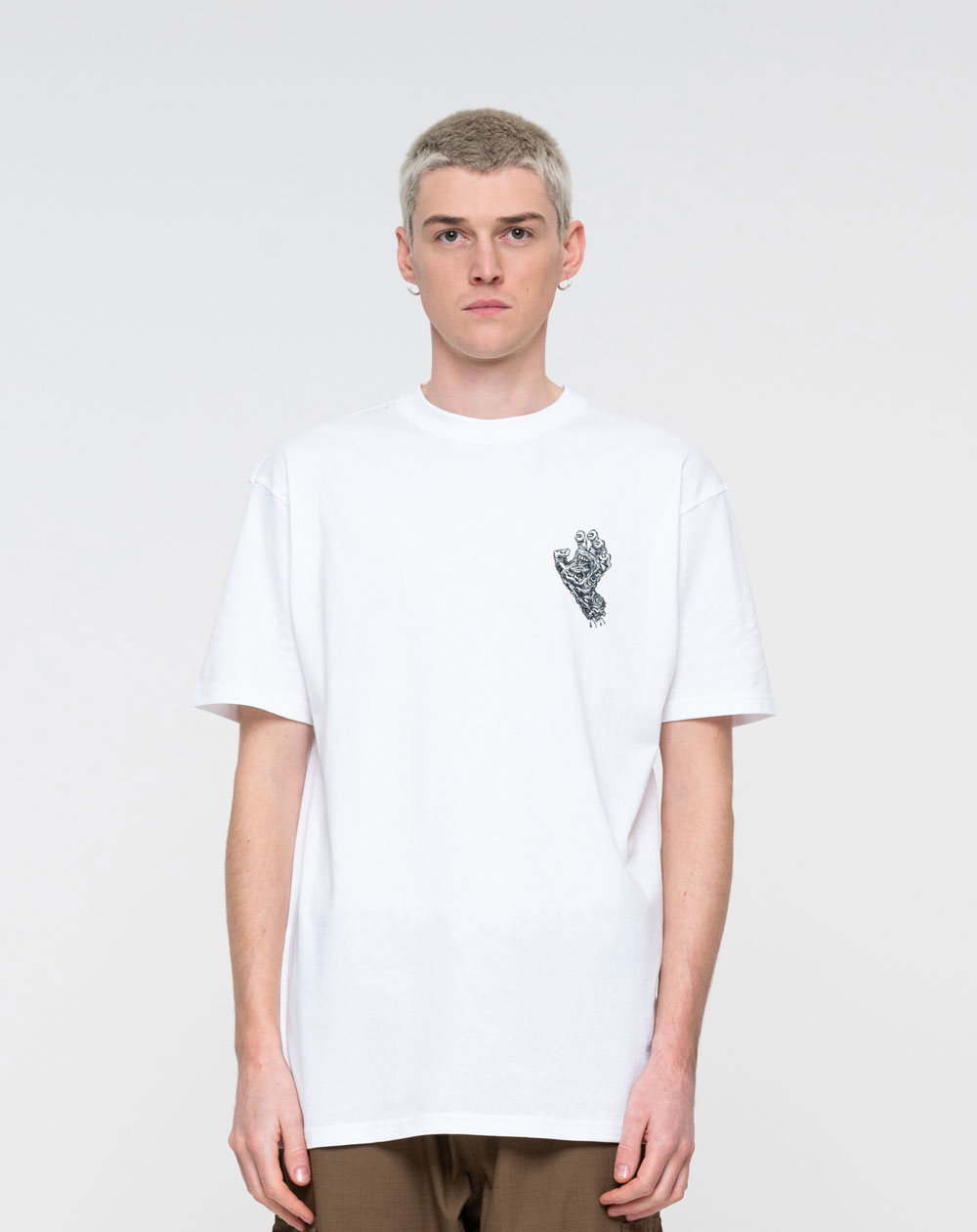 T-Shirt Santa Cruz Alive Hand (White) pour Homme | Xtreme FR